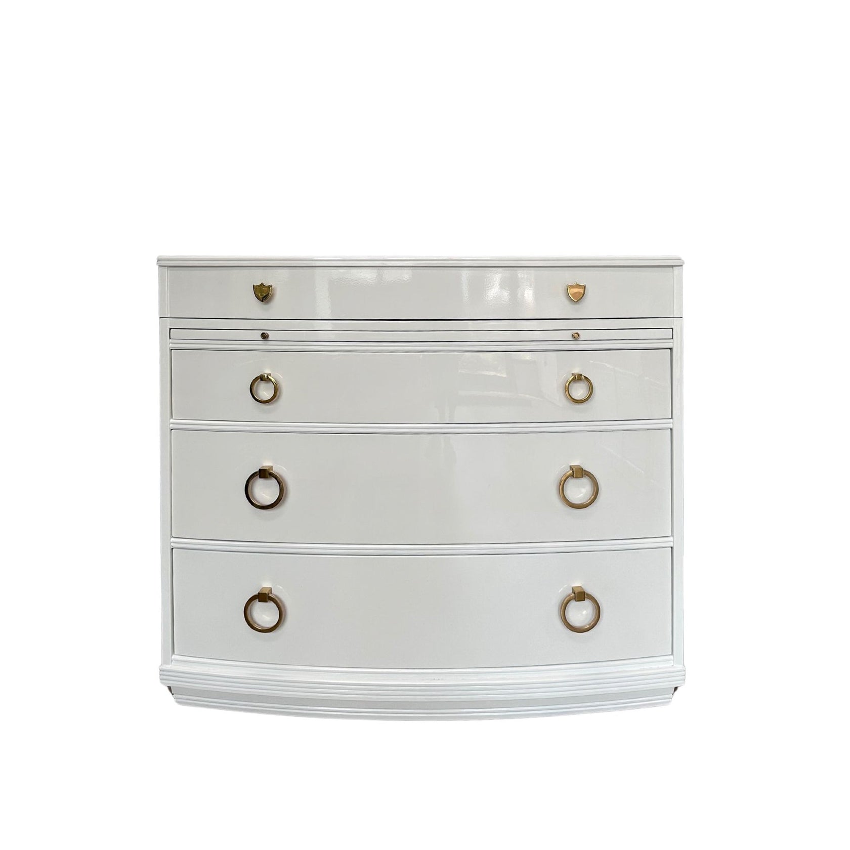 Freya - Vintage art deco desk, dry-bar or entry table, finished in ...