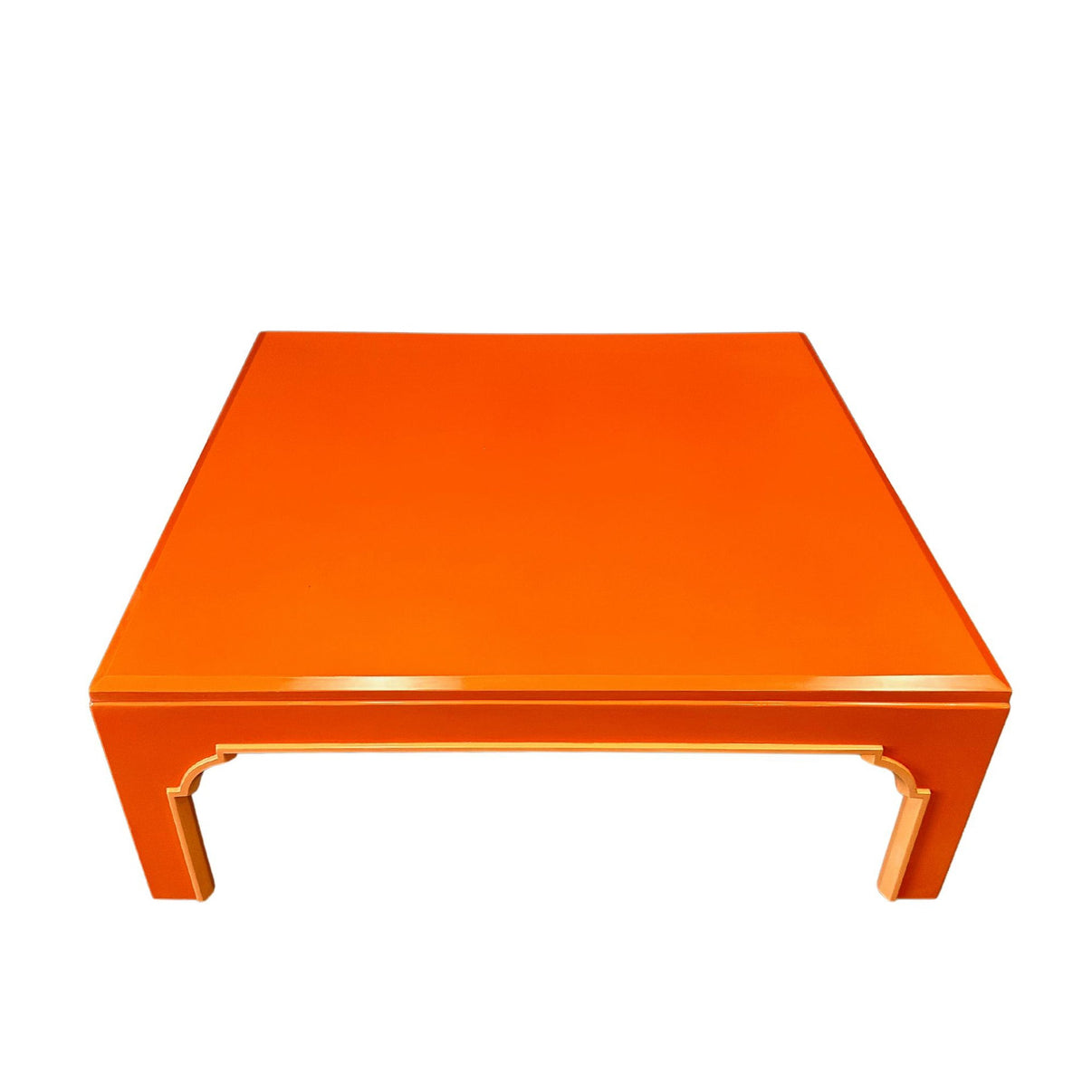 Pablo - Vintage lacquered orange coffee table. – Casey Grace Studios